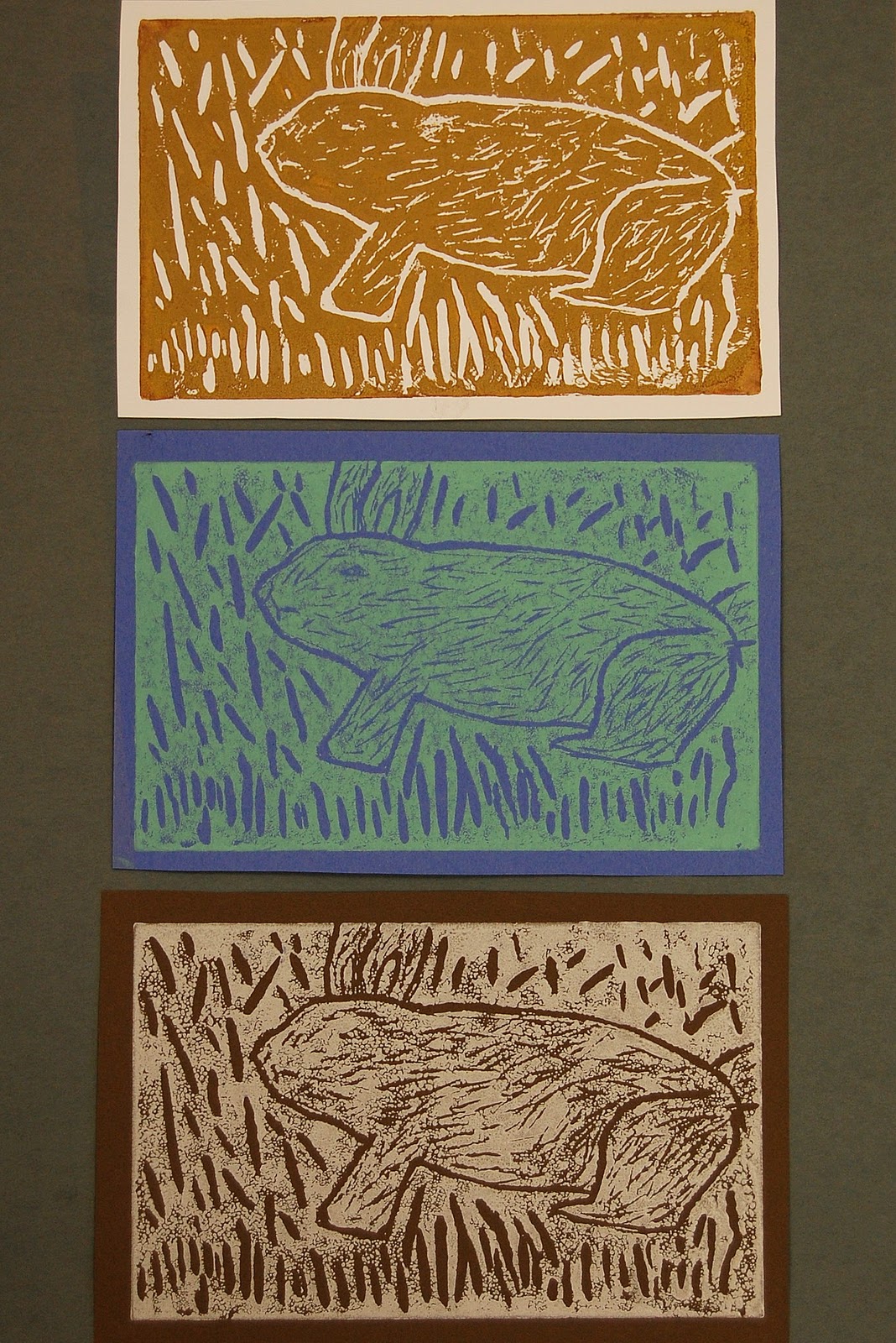 sea kettle diaries: Art Room Diaries - Linoleum Block Prints