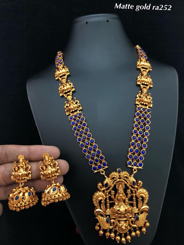 1Gram Gold Jewellery | Latest Long Haram Designs