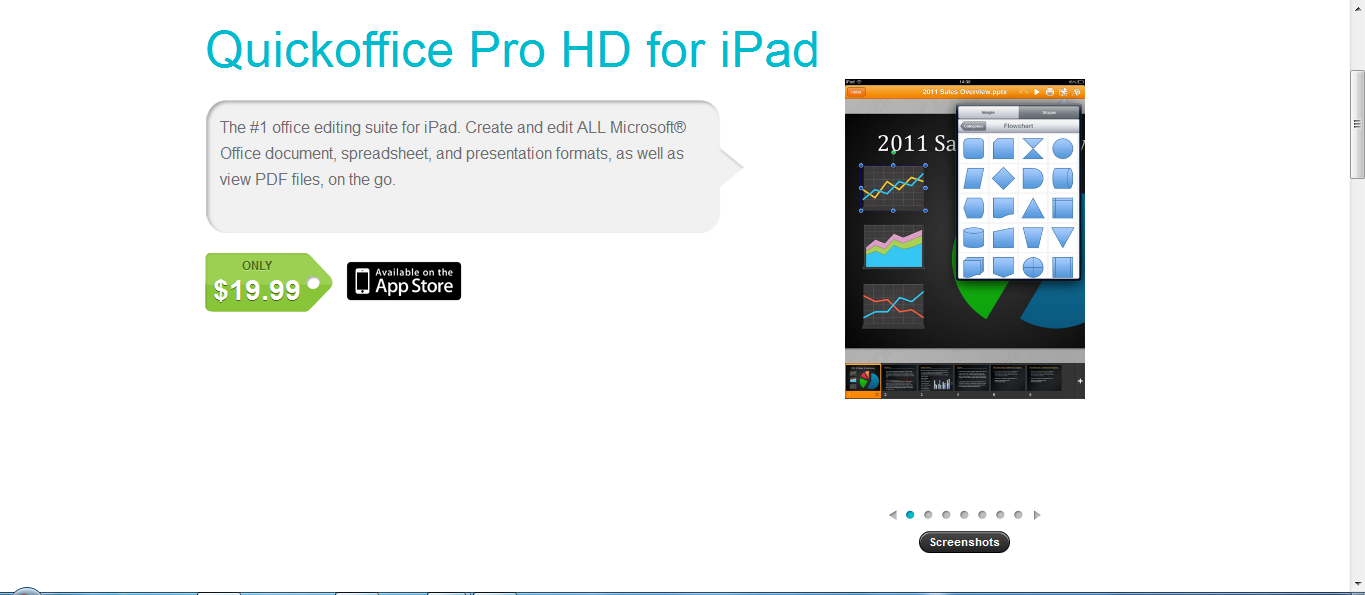 Quickoffice Pro HD : Microsoft Office suite app for iPad - Sarboah