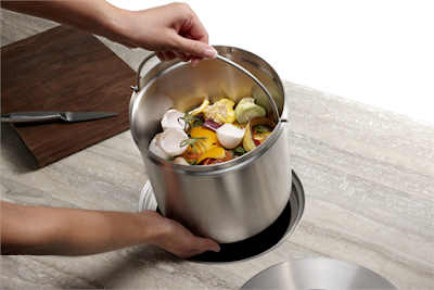 Cupboards Kitchen and Bath: Compost in Style! Blanco Solon