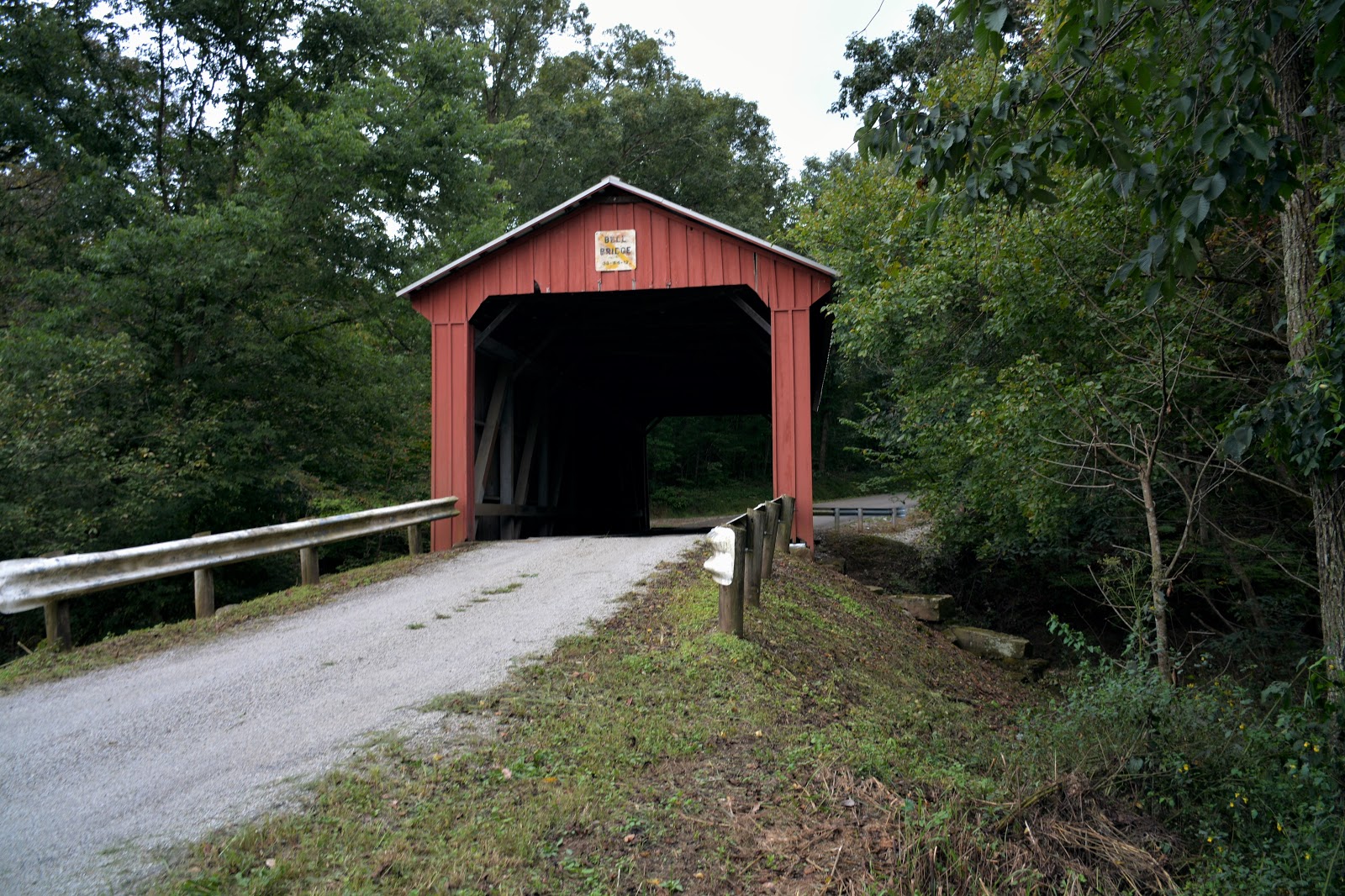 COVERED BRIDGES IN OHIO +: BELL COVERED BRIDGE - BARLOW, OHIO