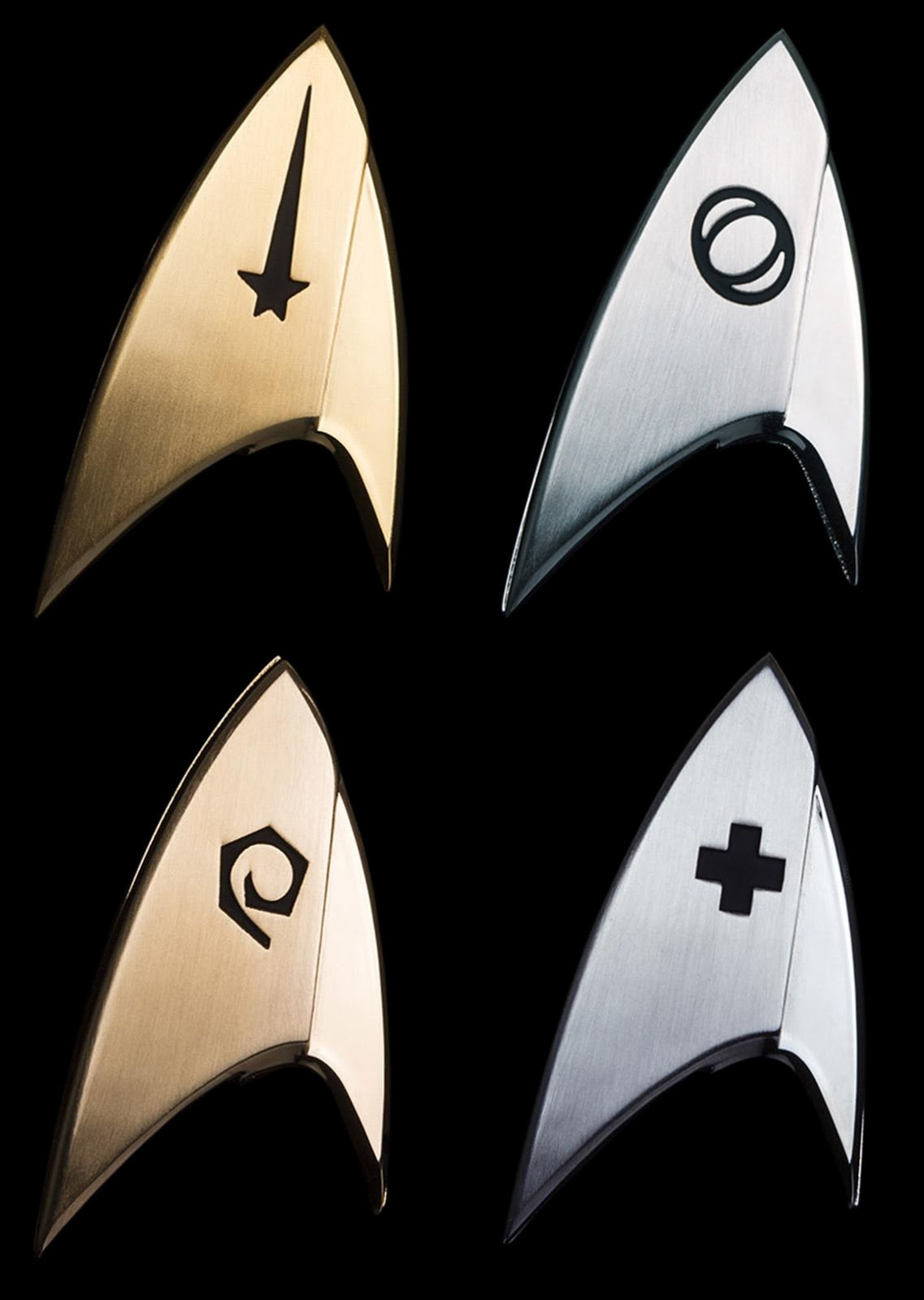 Trek Collective Lists: Quantum Mechanix Star Trek insignia badges