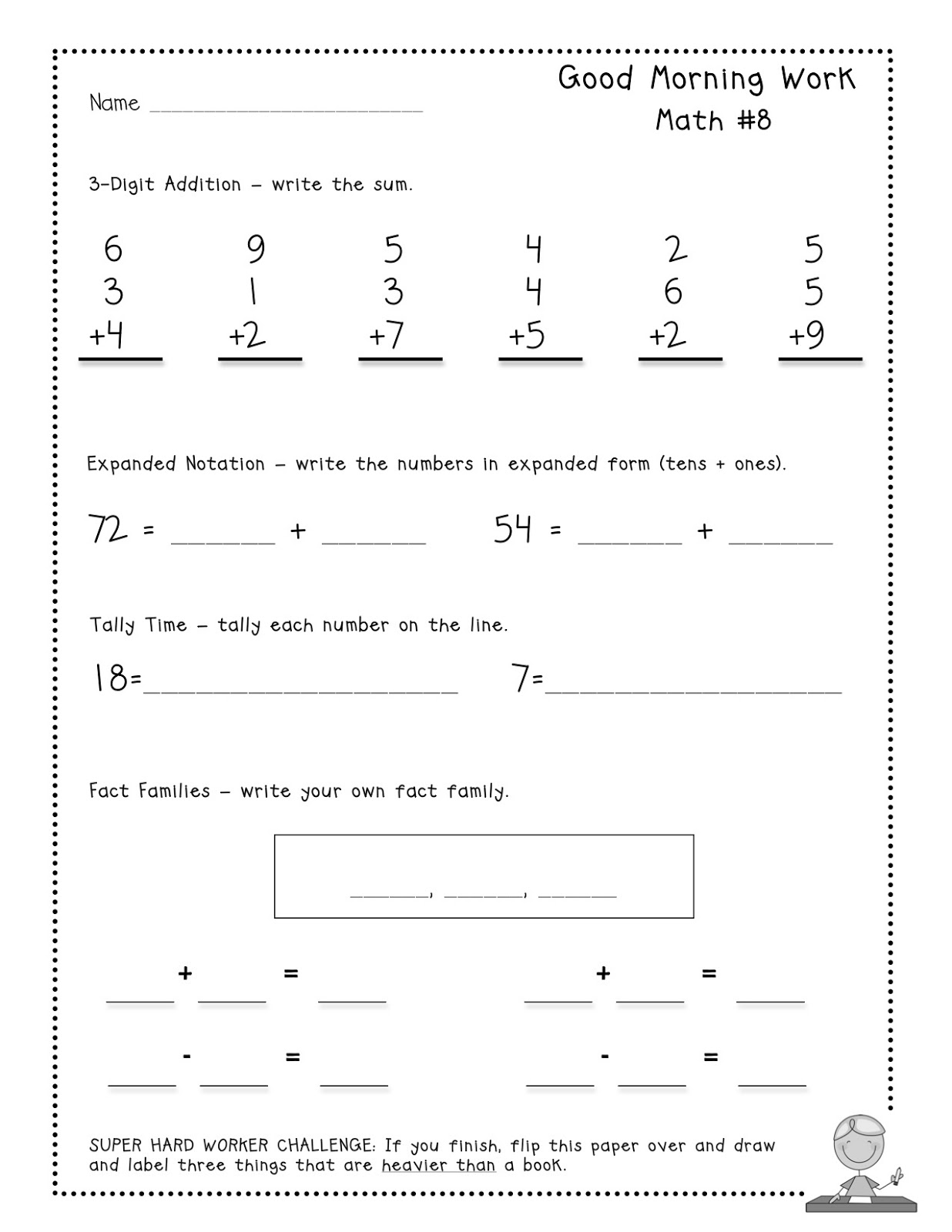 MAY GOOD MORNING WORK + FREEBIE - Teacher Idea Factory