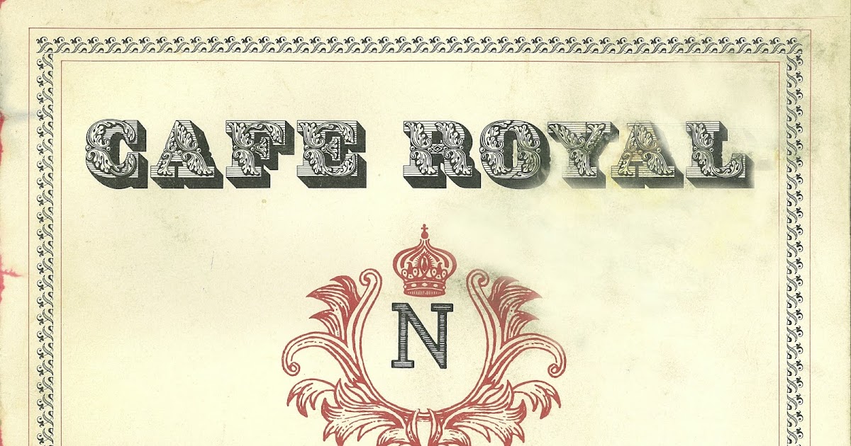 James Walsh Food And Movie Diary: Cafe Royal London England Circa 1960's