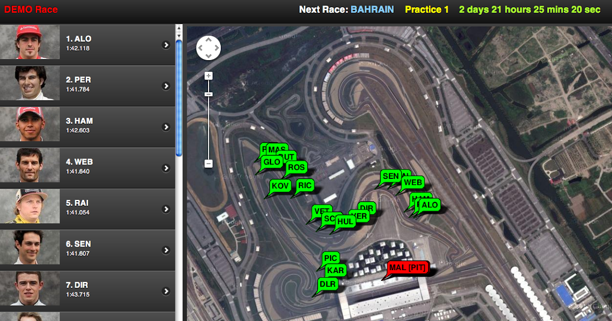 F1 Data Junkie: F1 Live Timing Powered Driver Tracker