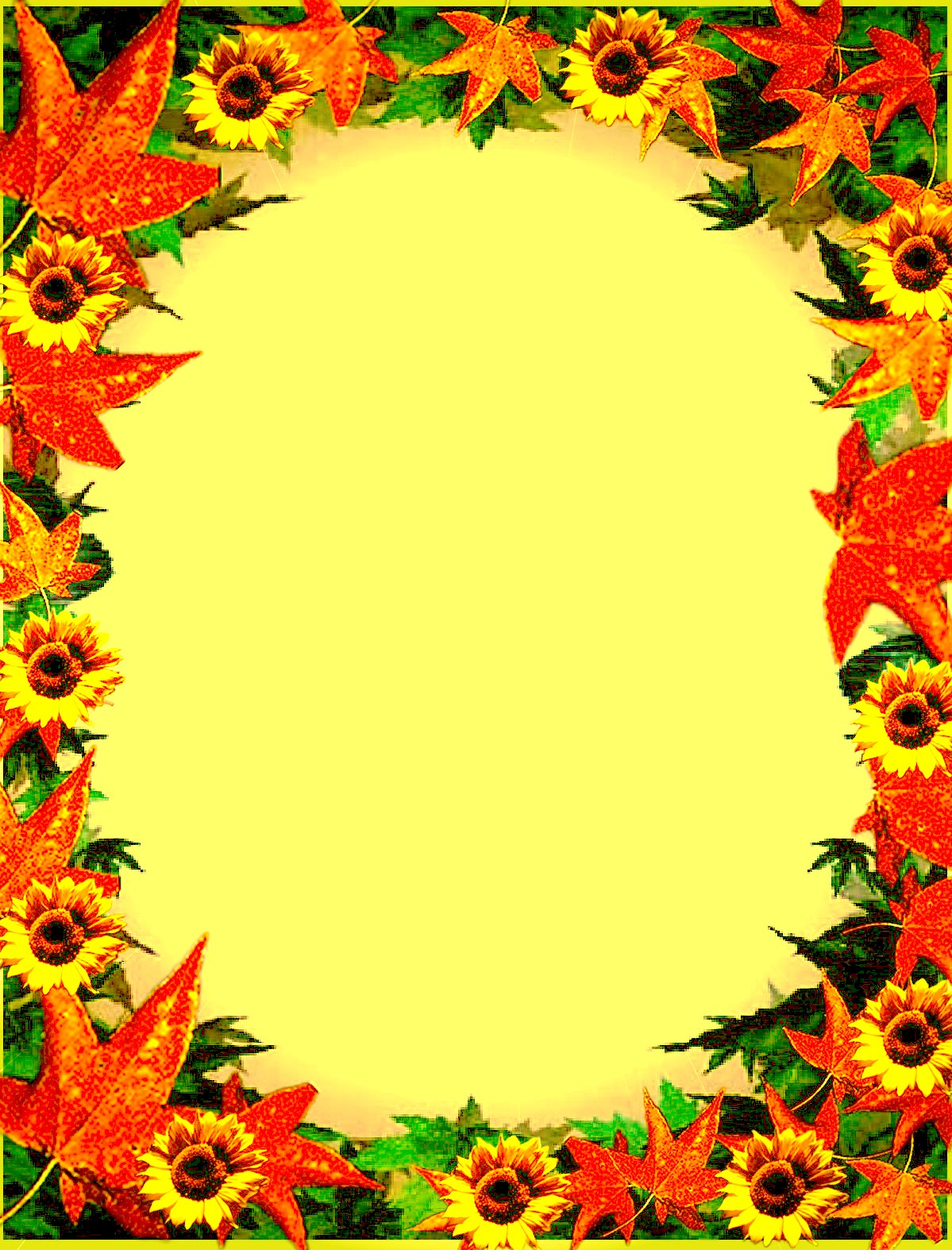 Beautiful Leaf Borders