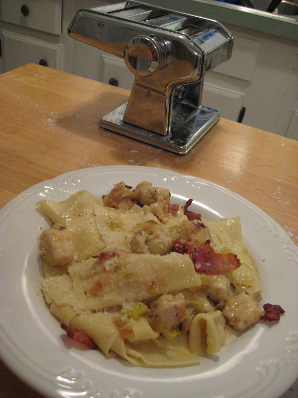 "So what are you making for dinner?": Pasta Rags with Chicken, Bacon ...
