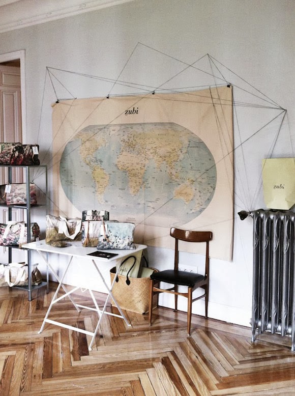 Pasionata Deco.: "Decorar con mapas"