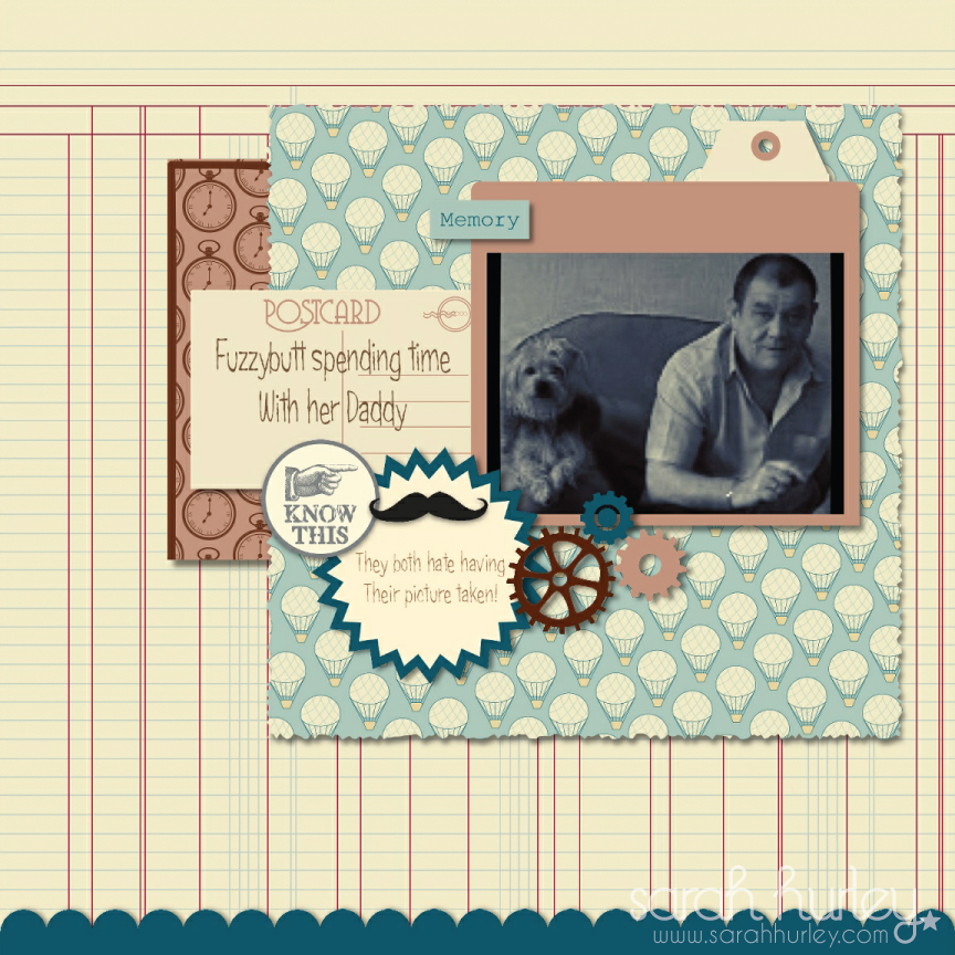 Sarah Hurley Blog: DaisyTrail Steampunk Scrapbook Page