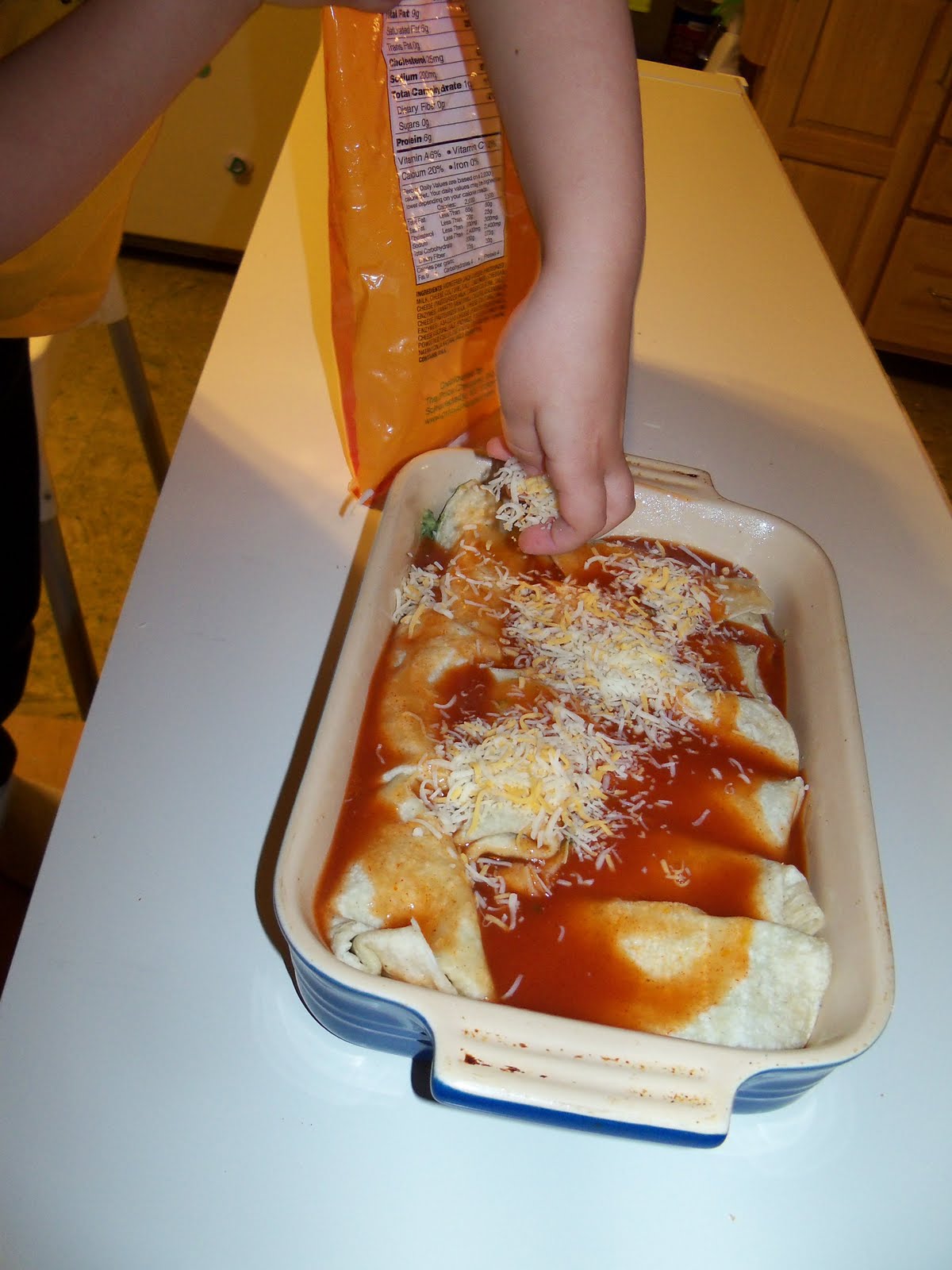 Lunches Fit For a Kid: Recipe: Green Vegetarian Enchiladas