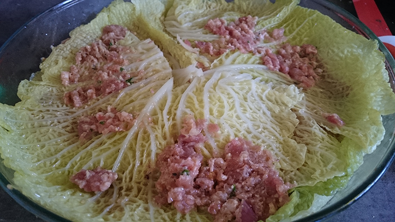 Ma cuisine facile: Feuilles de Choux Farcis au Four