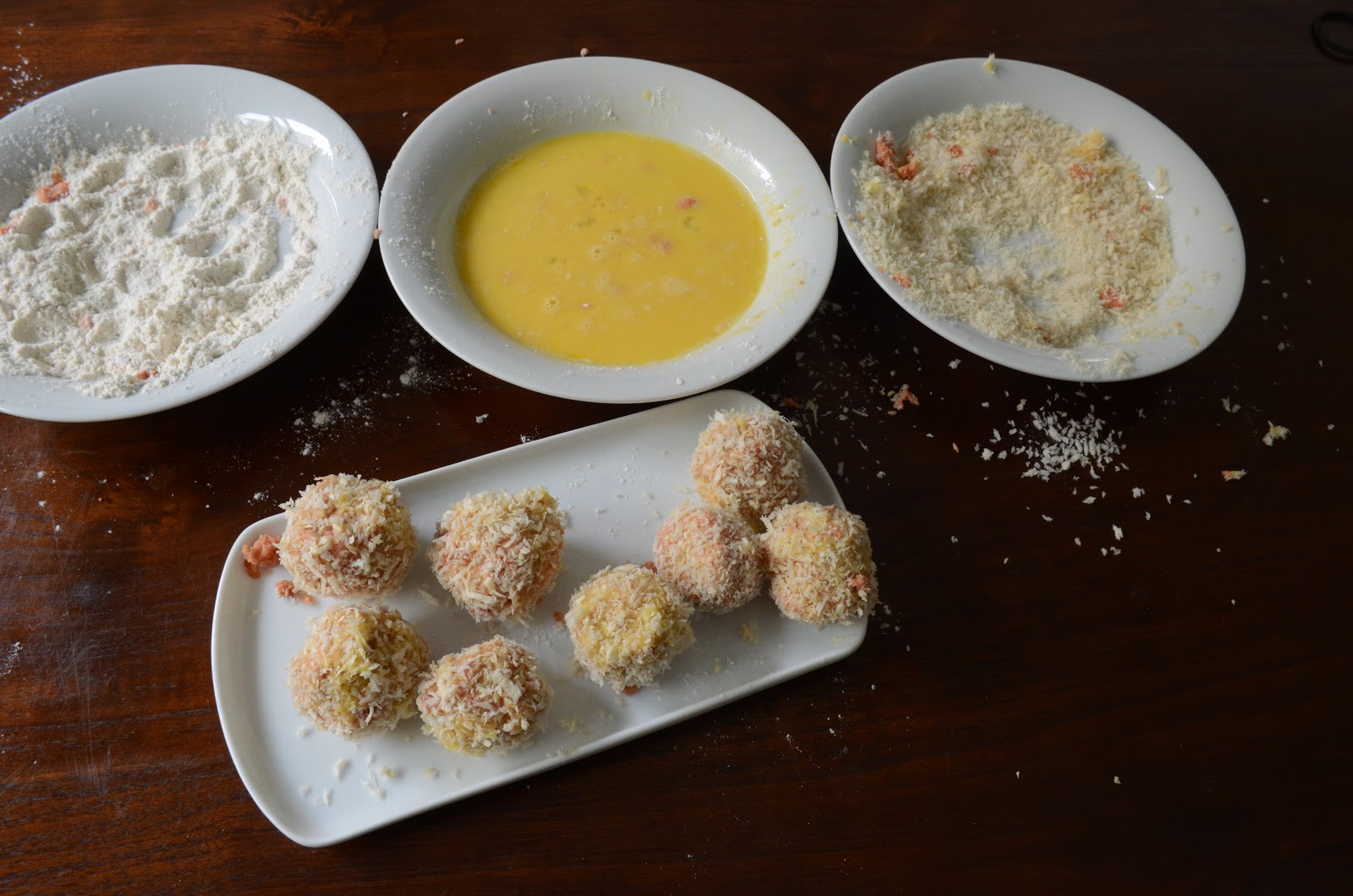 The Food Lane Kitchen: Beetroot Polenta Croquettes with Mango Ratatouille