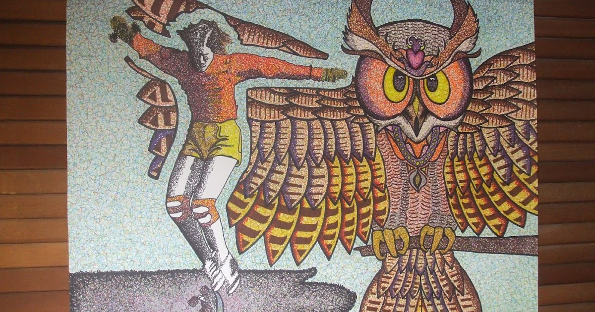 Steve Emig Art: Robin Logan and an Owl