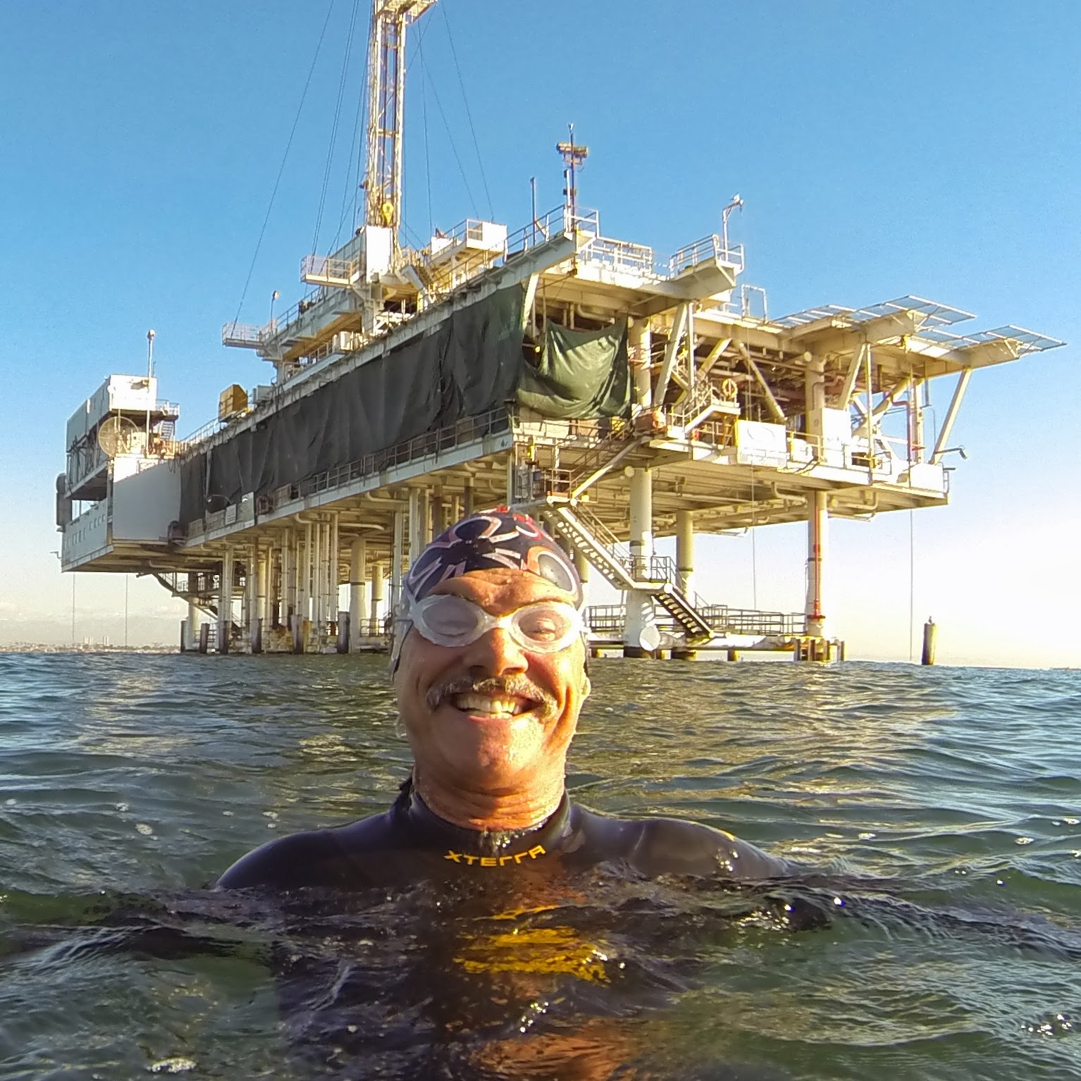 Tridiots: Oil Platform Esther Swim - February 1, 2014