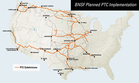 Industrial History: BNSF update on implementing PTC