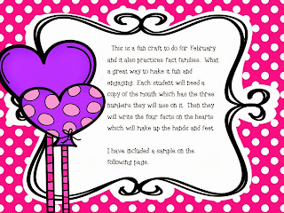 Mackey's Classroom: Valentine's Fact Family Craftivity