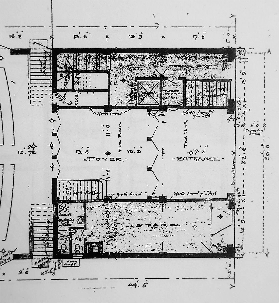 Los Angeles Theatres: Arcade Theatre: lobby areas
