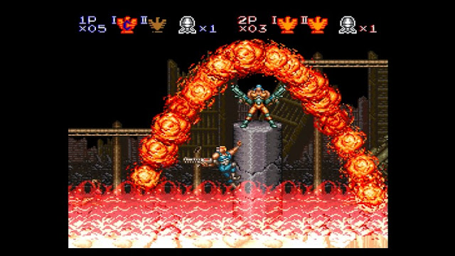 konami game review: The classic side scrolling shooter Contra 3: The ...