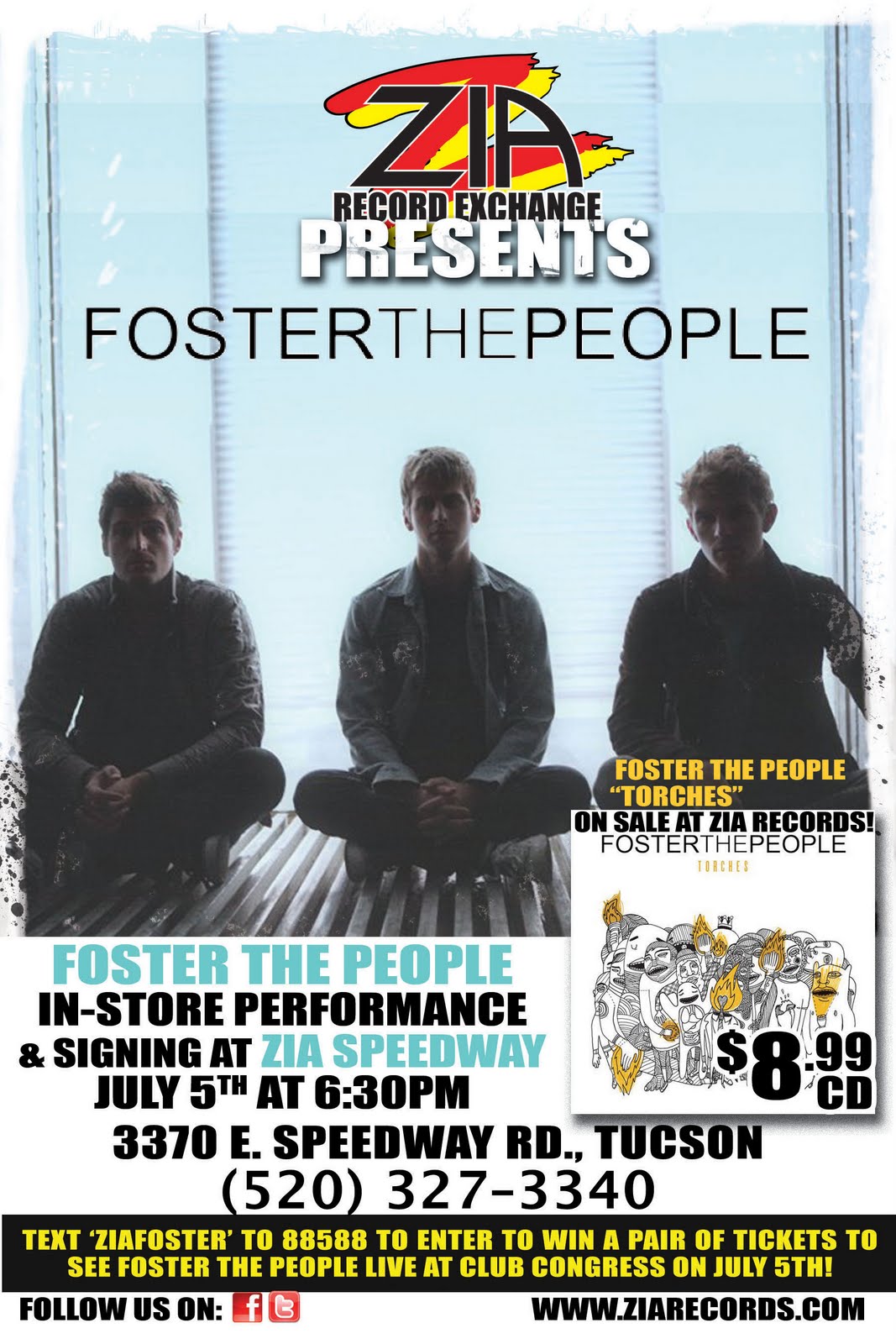 ZIA Records Events Blog: Foster The People in-store signing at ZIA ...