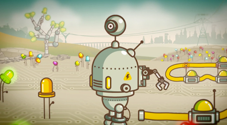 Cute hungry robot eats other robots | JUMI