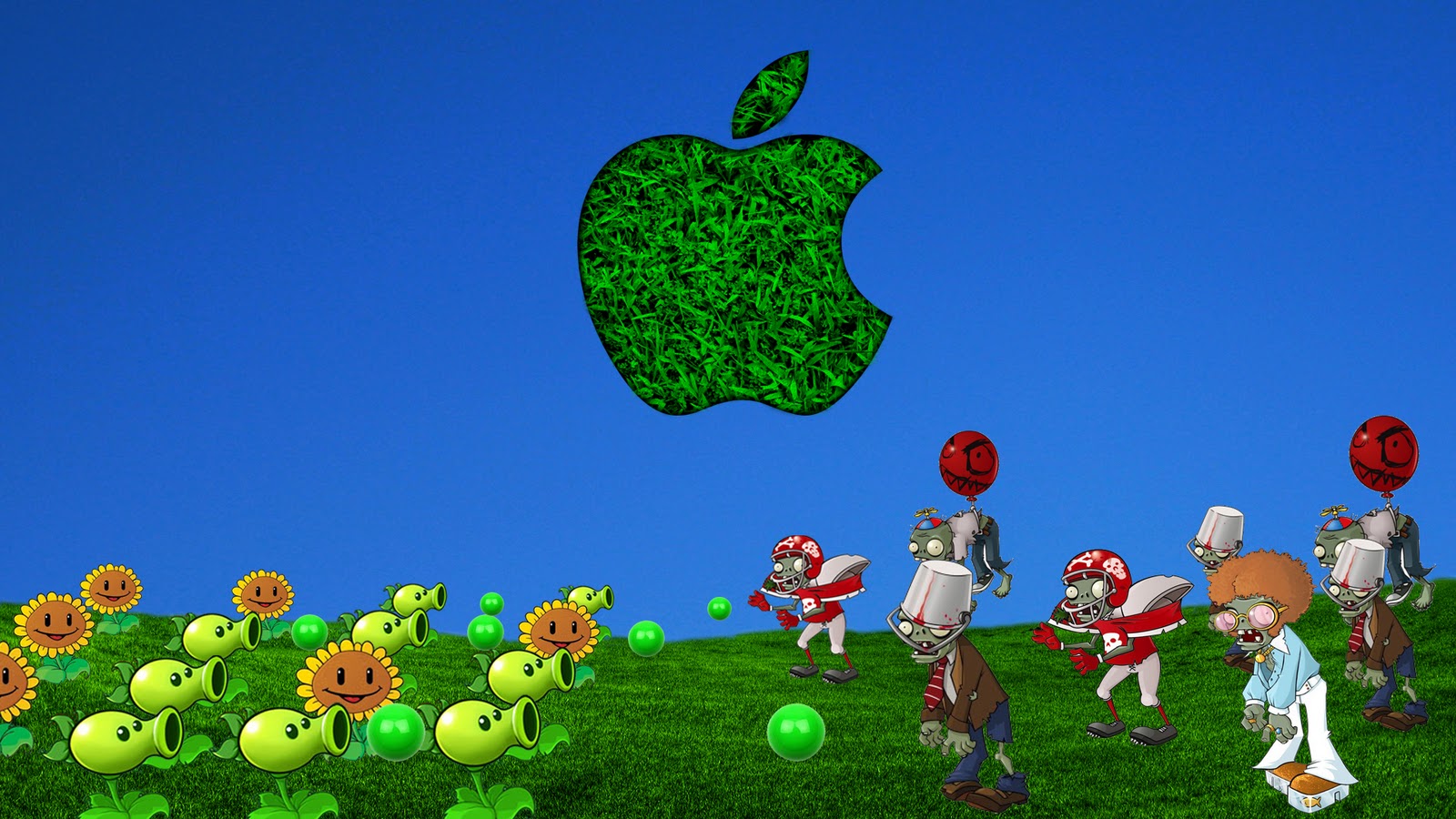 )osange('s Photoshop: PLANTS VS ZOMBIES APPLE
