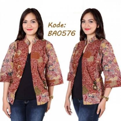 19+ Contoh Model Cardigan Batik Desain Terbaik 2023