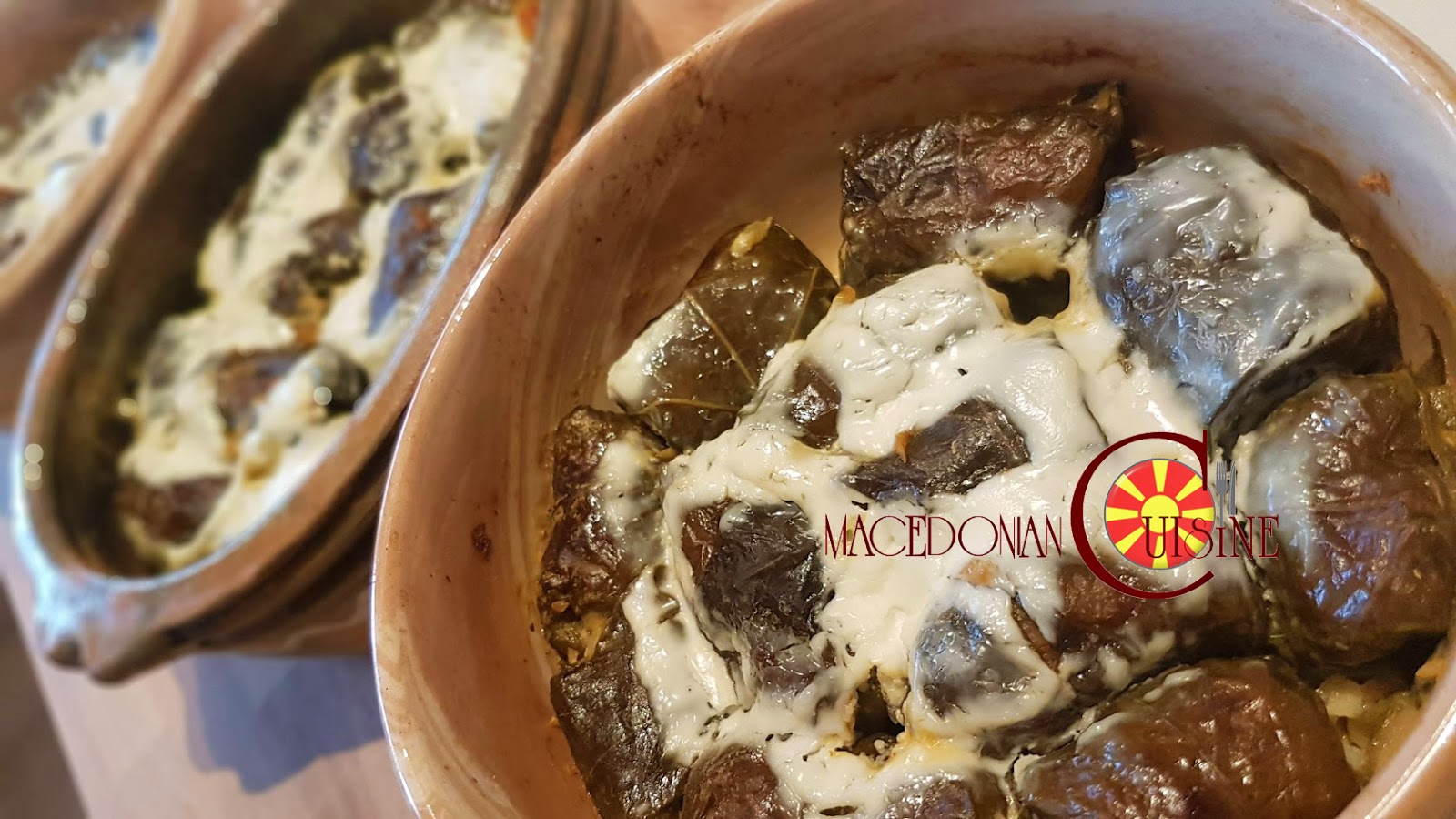 LEAN VINE LEAVES SARMA WITH RICE, CARROTS AND ONIONS ~ Macedonian Cuisine