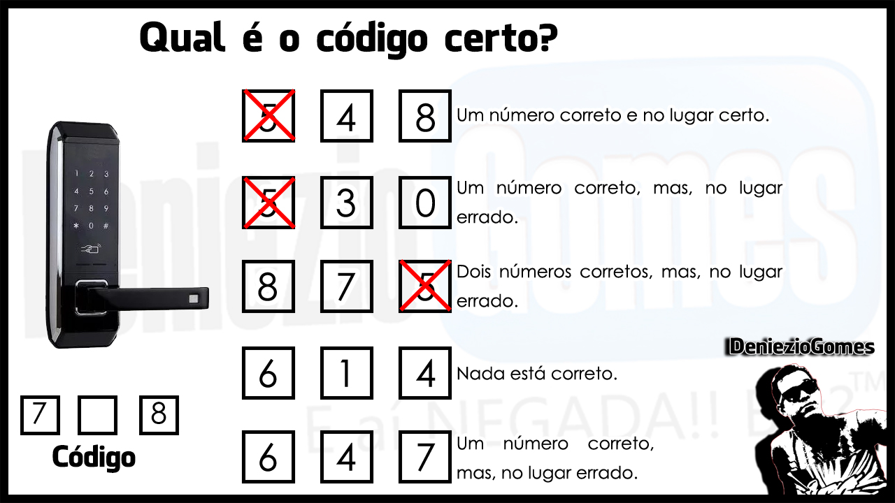 Qual é o código certo? ~ Deniezio Gomes
