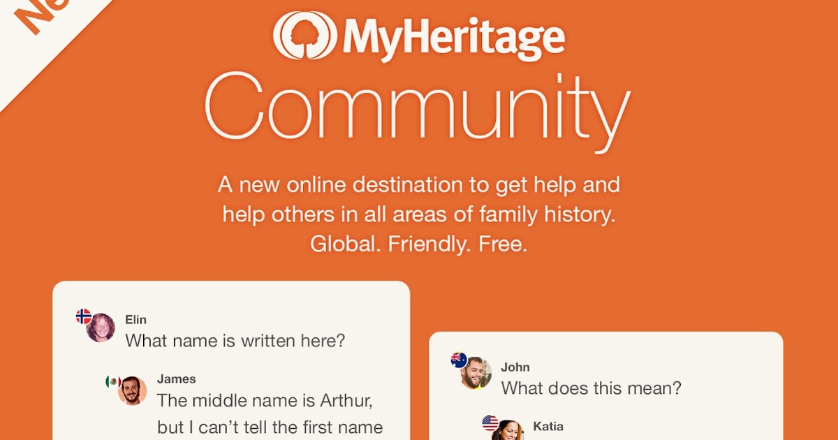 Genea-Musings: MyHeritage Launches New Community-Powered Q&A Hub