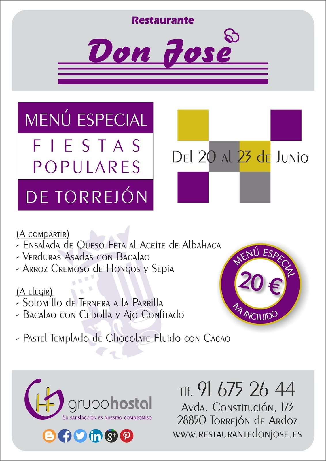 Lo que pasa en el Grupo Hostal: Muy pronto Torrejón estará en fiestas y ...