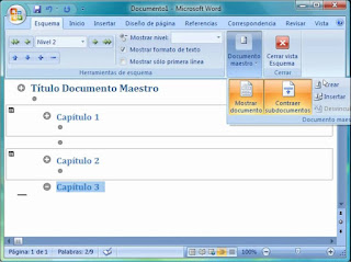 MICROSOFT OFFICE WORD 2013.: ESQUEMAS Y ARCHIVOS MAESTRO