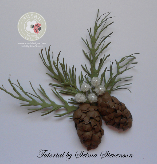 Selma's Stamping Corner and Floral Designs: Another Susan's Garden Pine Cone Tutorial