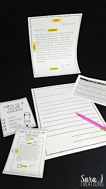 Teaching Letter Writing | Sara J Creations