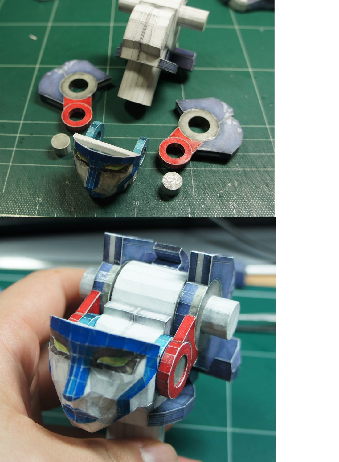 gwi-jang's papercraft: zoid-voltron 1st works - Head-