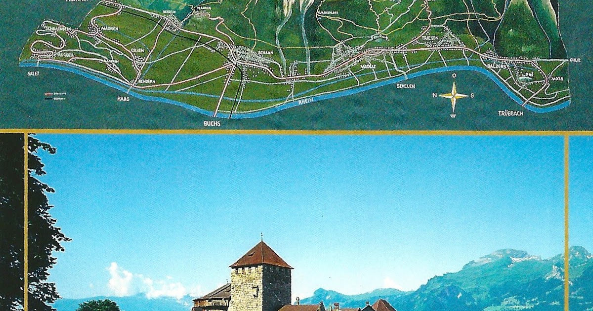 My Favorite Views: Liechtenstein - Vaduz Castle and Map