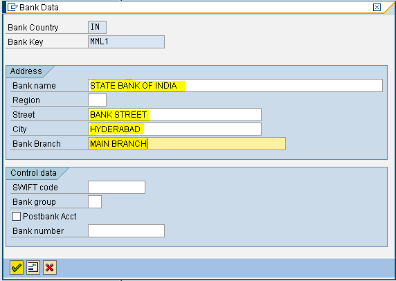 SAP - FICO MODULE LEARNING: Define House Bank