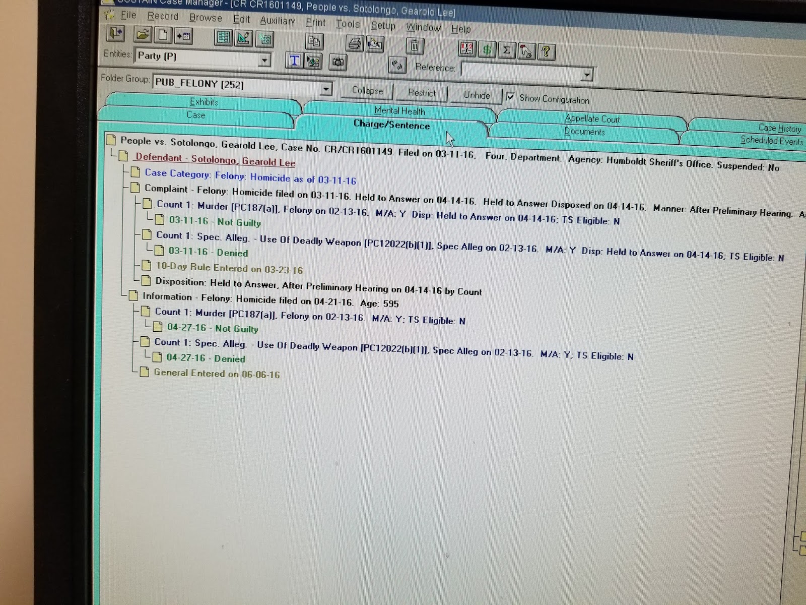 Words Worth: Sotolongo was in custody for homicide for a case filed in ...
