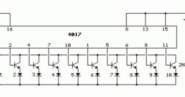 Membuat LED Sequencer 10 Tingkat | schematic diagrams, repair, design and electronics hobby ...