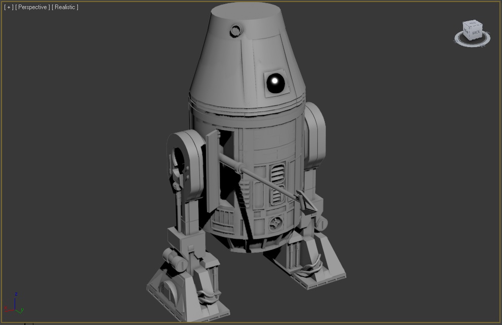 3D Modelling & Animation: Assignment Model 5 - Evil R2-D2