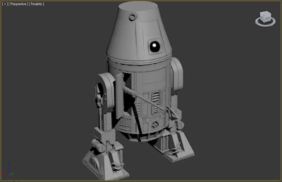 3D Modelling & Animation: Assignment Model 5 - Evil R2-D2