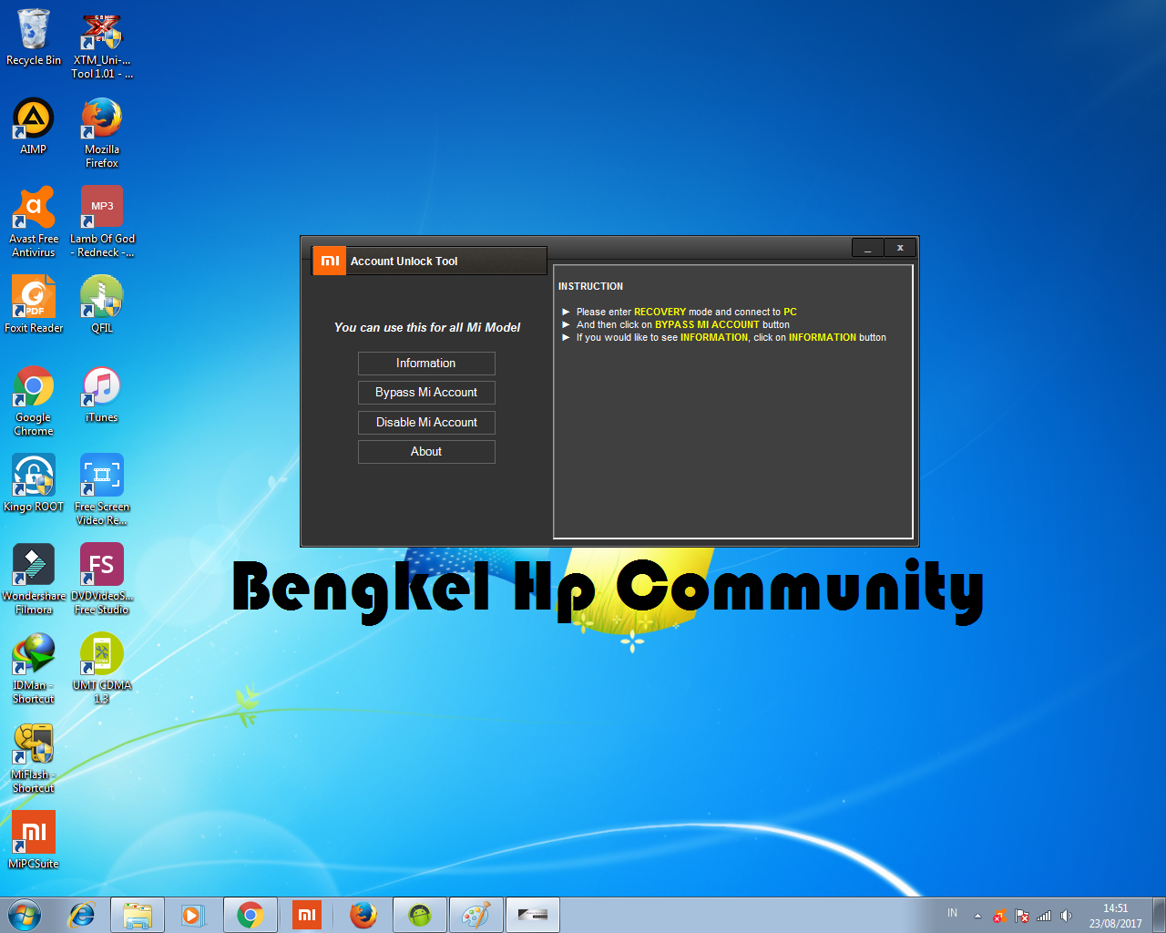 MI Account Unlock Tools