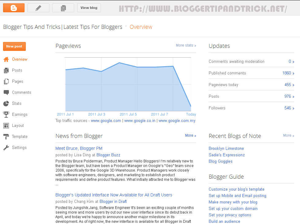 Blogger's New Interface Now Available for All Draft Users | Blogger ...