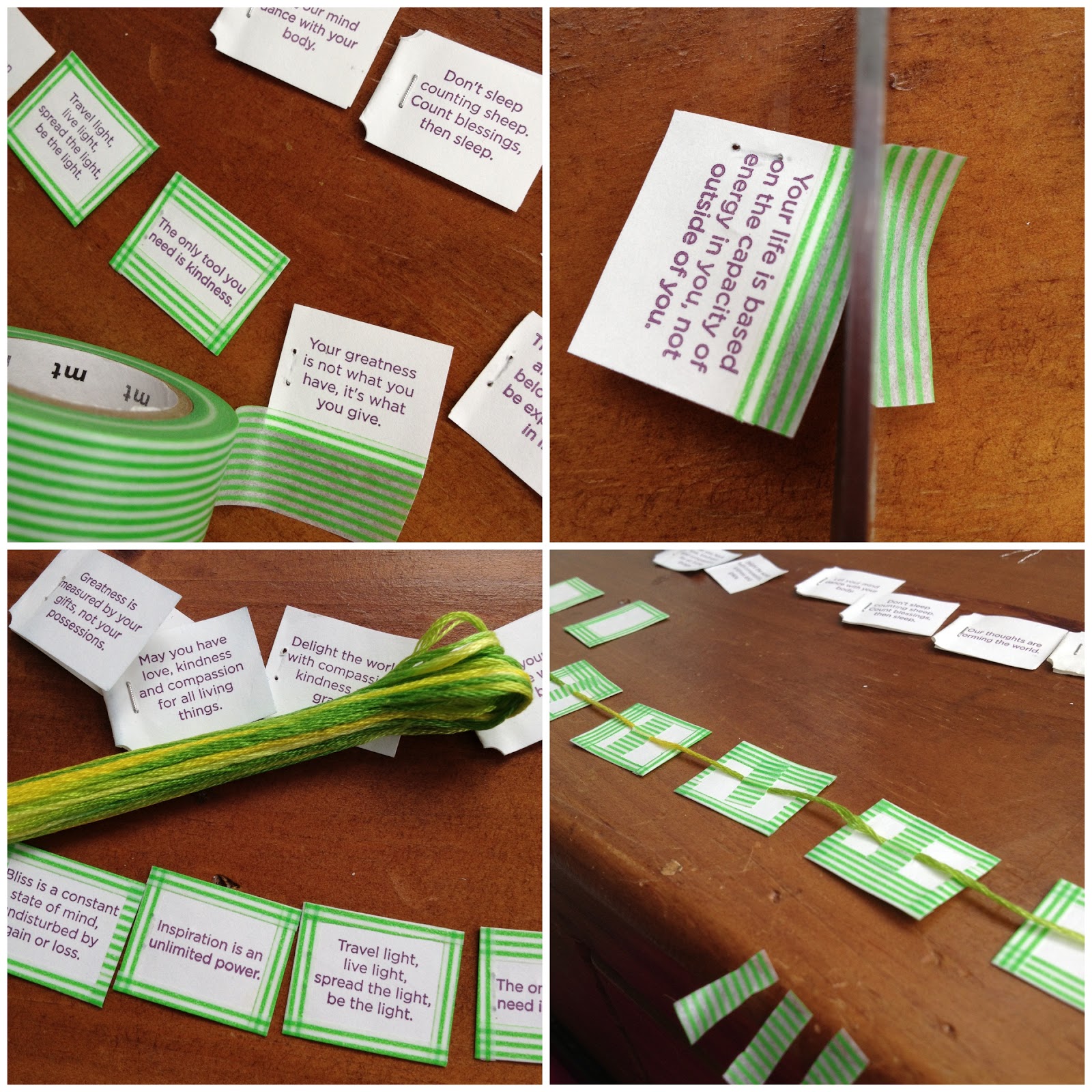 One Bunting Away: Tea Tag Bunting