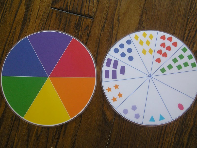 Planet of the Apels: Busy Bag Swap: Day 13 (Color & Counting Wheel)