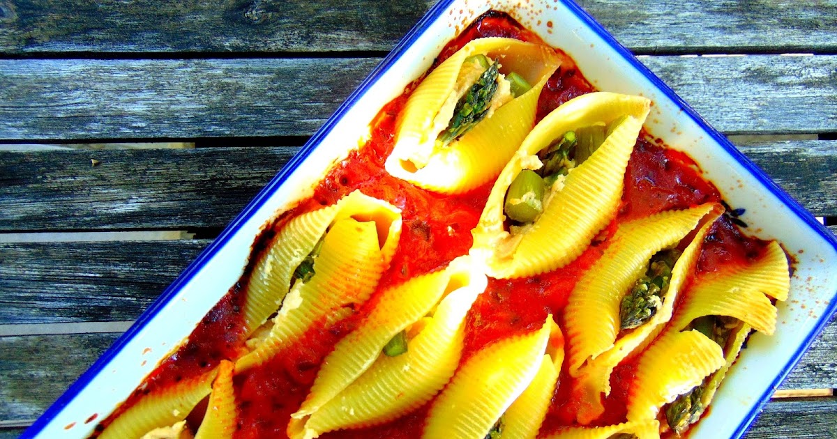Coquilles aux asperges et à la ricotta végétale
