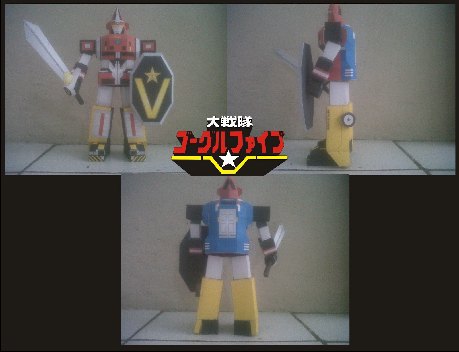 GOGGLE V ROBO MECHA PAPERCRAFT