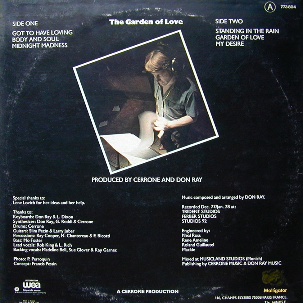 les sensass sillons: Don Ray - The Garden Of Love (1978)