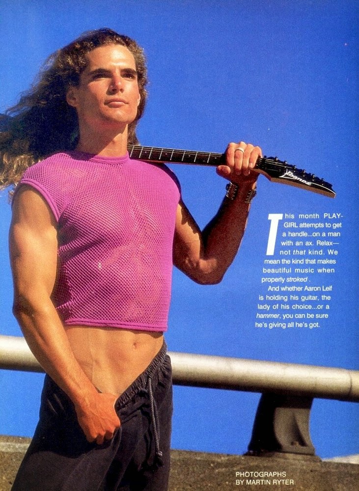 Welcome to my world.... : Aaron Leif - Playgirl - May 1991