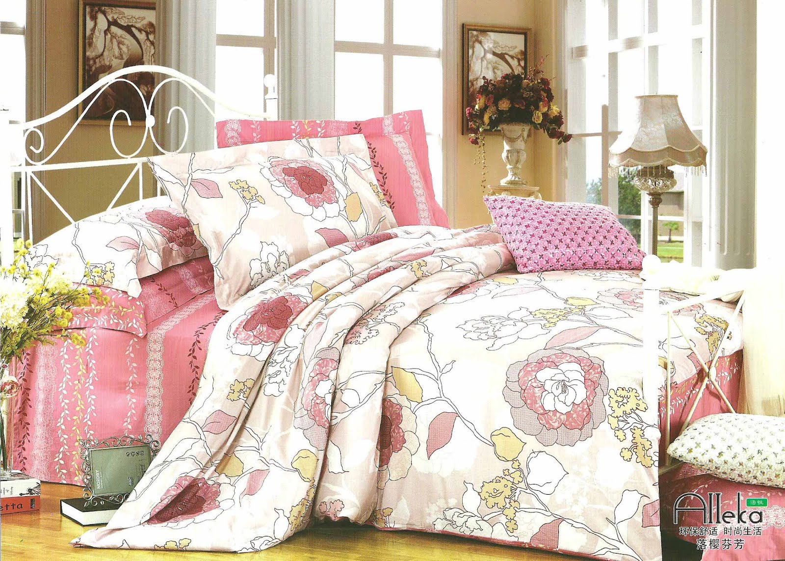 Sprei Bunga Mawar Pink ~ Pojok Sprei