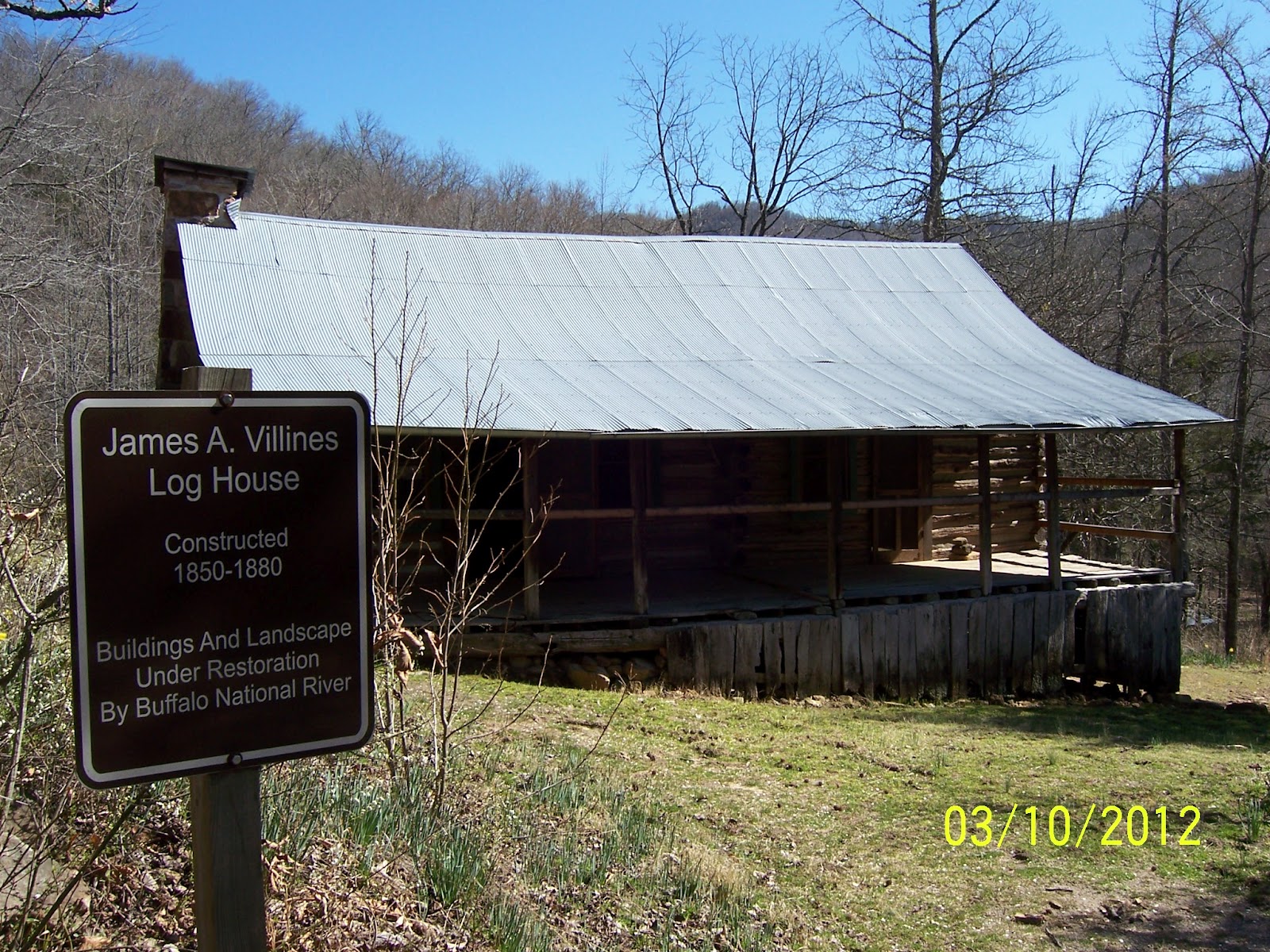 Buffalo River Musings: Ponca access and the Villines homestead